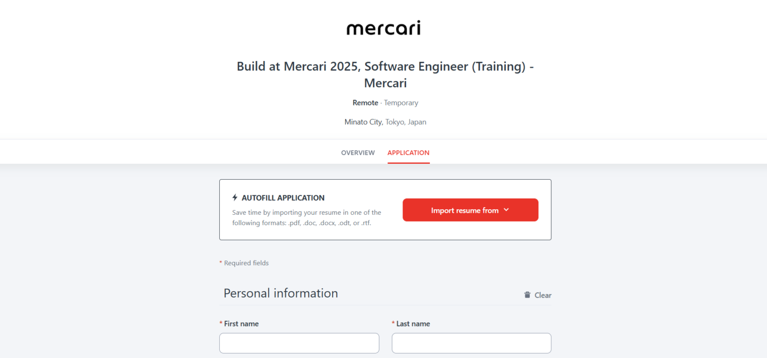 Mercari BUILD Japan 2025 Internship: Your Gateway to Global Opportunities