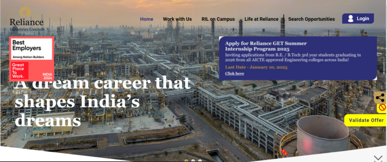 Reliance Paid Summer Internship Programme 2025 Aicte Internship Help Desk